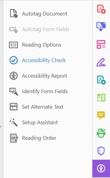 Using Built-In Software Accessibility Checkers – Part 2: Adobe Acrobat Pro
